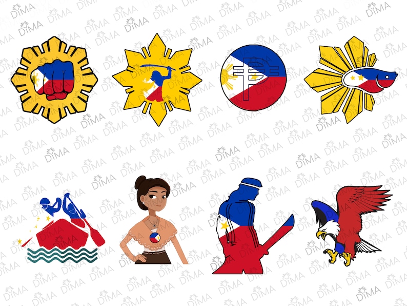 Philippines Flag Bundle (8), Philippines National Country Banner ...