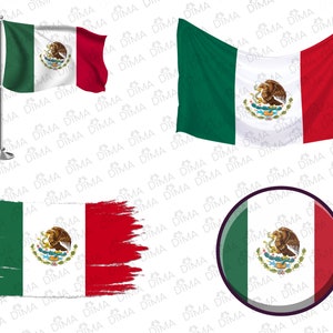 Mexico Flag Bundle: National Banner, SVG DXF PNG (digital Download) - Etsy