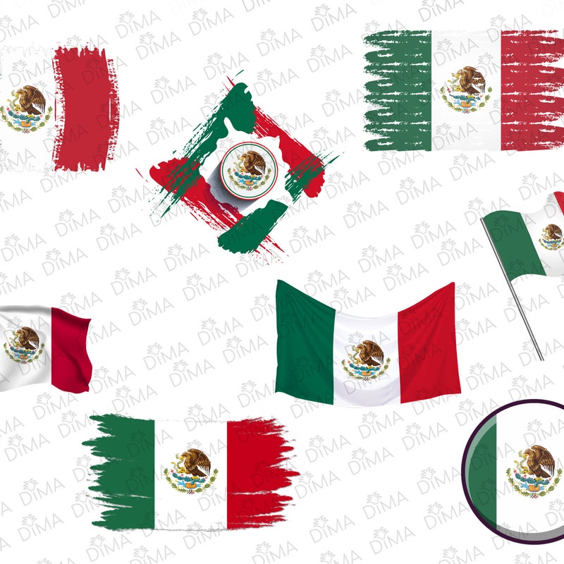 Mexican Flag Svg - Etsy