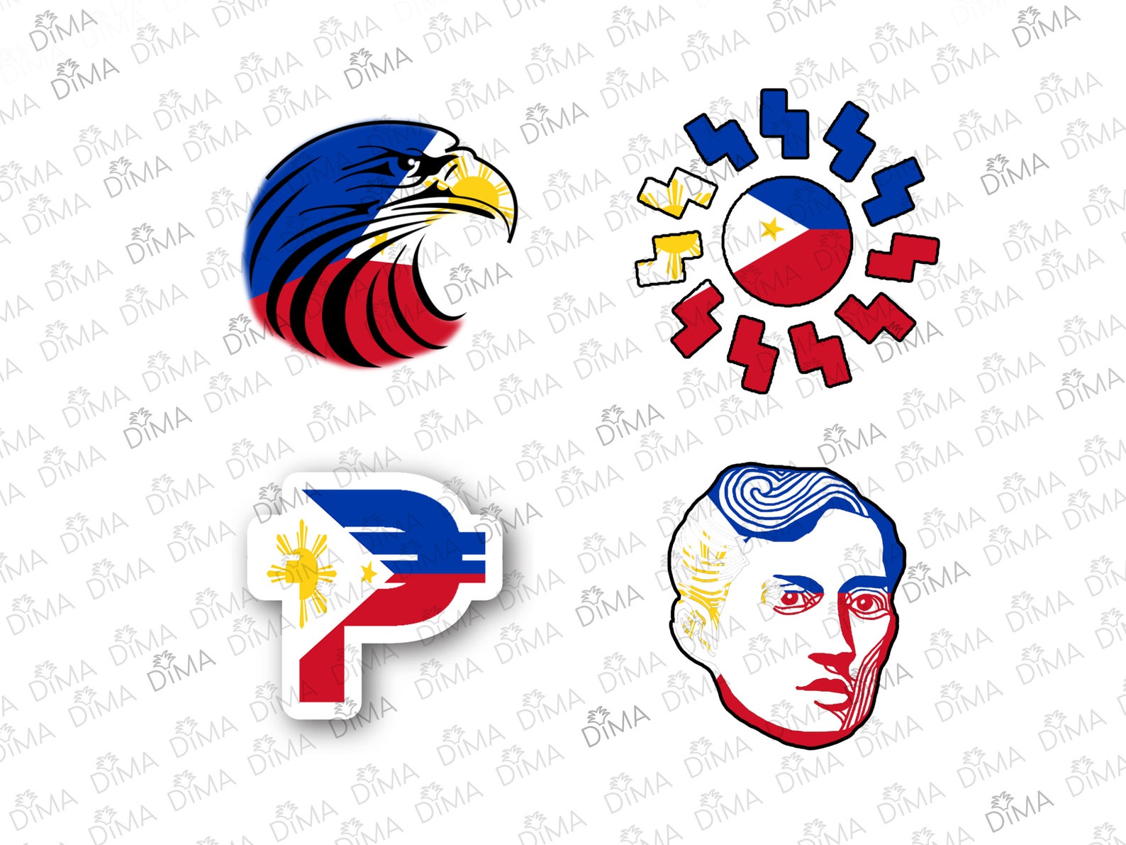 Philippines Flag Bundle (7), Philippines National Country Banner ...
