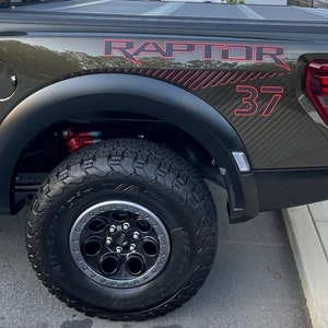 37" Bedside & Tailgate Decals Raptor - Etsy