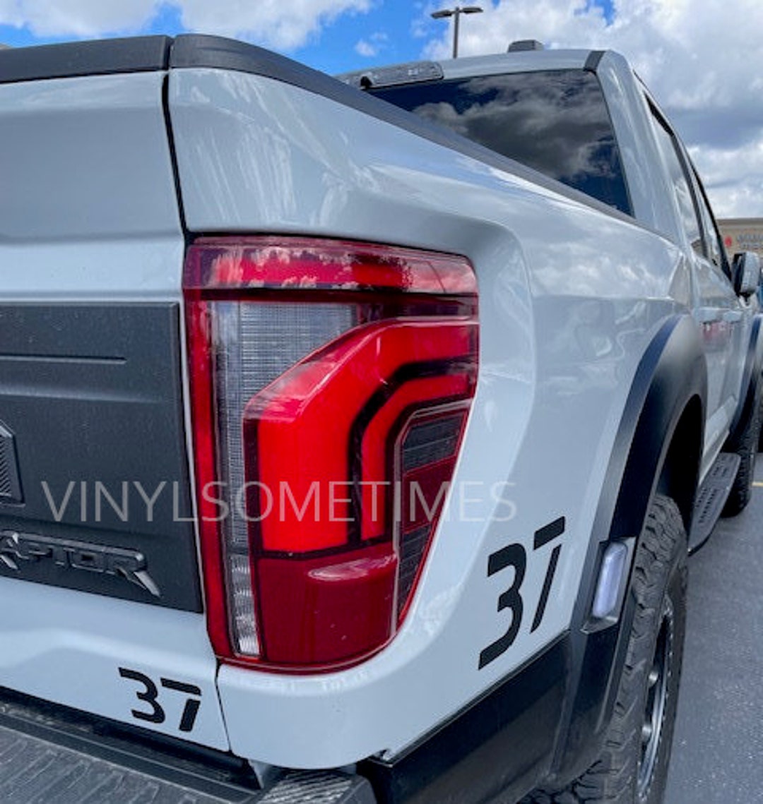 37" Bedside & Tailgate Decals Raptor - Etsy
