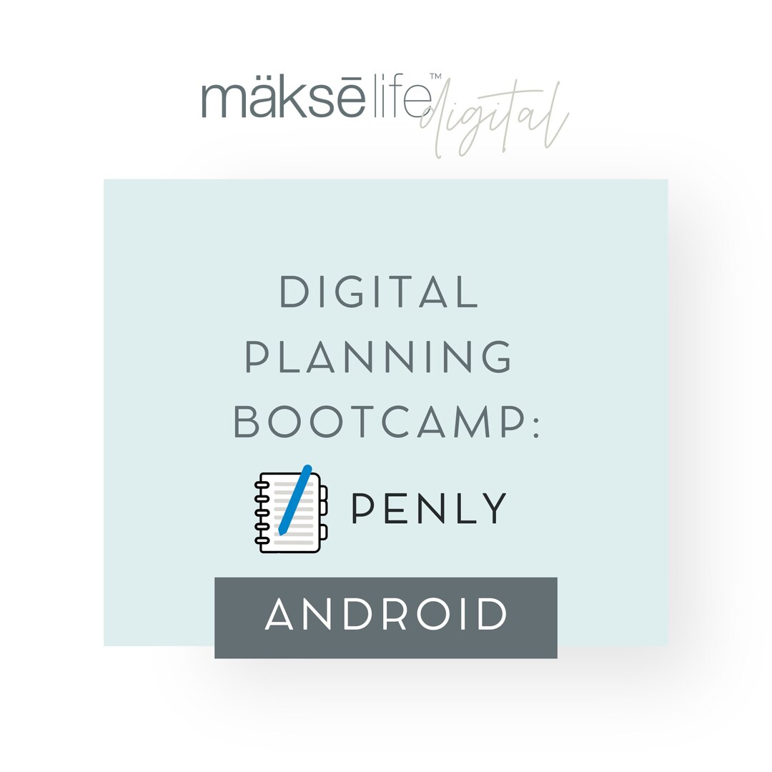 Digital Planning Bootcamp - Android/penly Edition - Etsy
