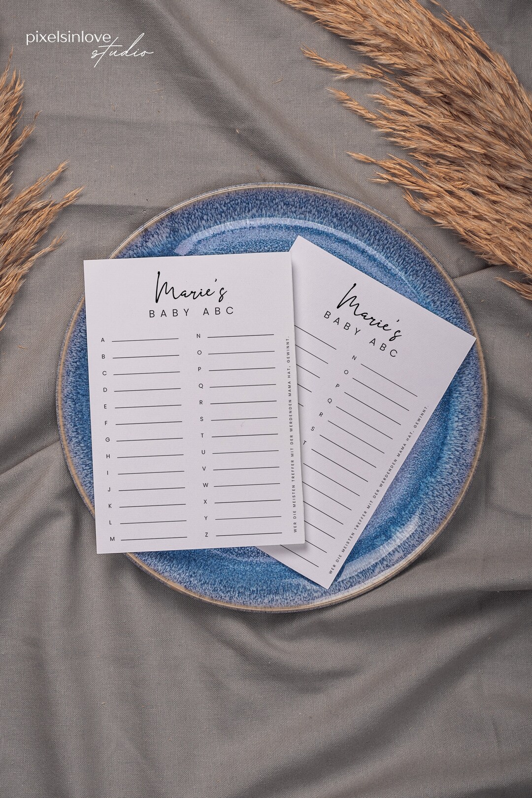 TIMON Baby Party Game, Digital DIY Template, ABC Cards to Fill Out, A-Z ...