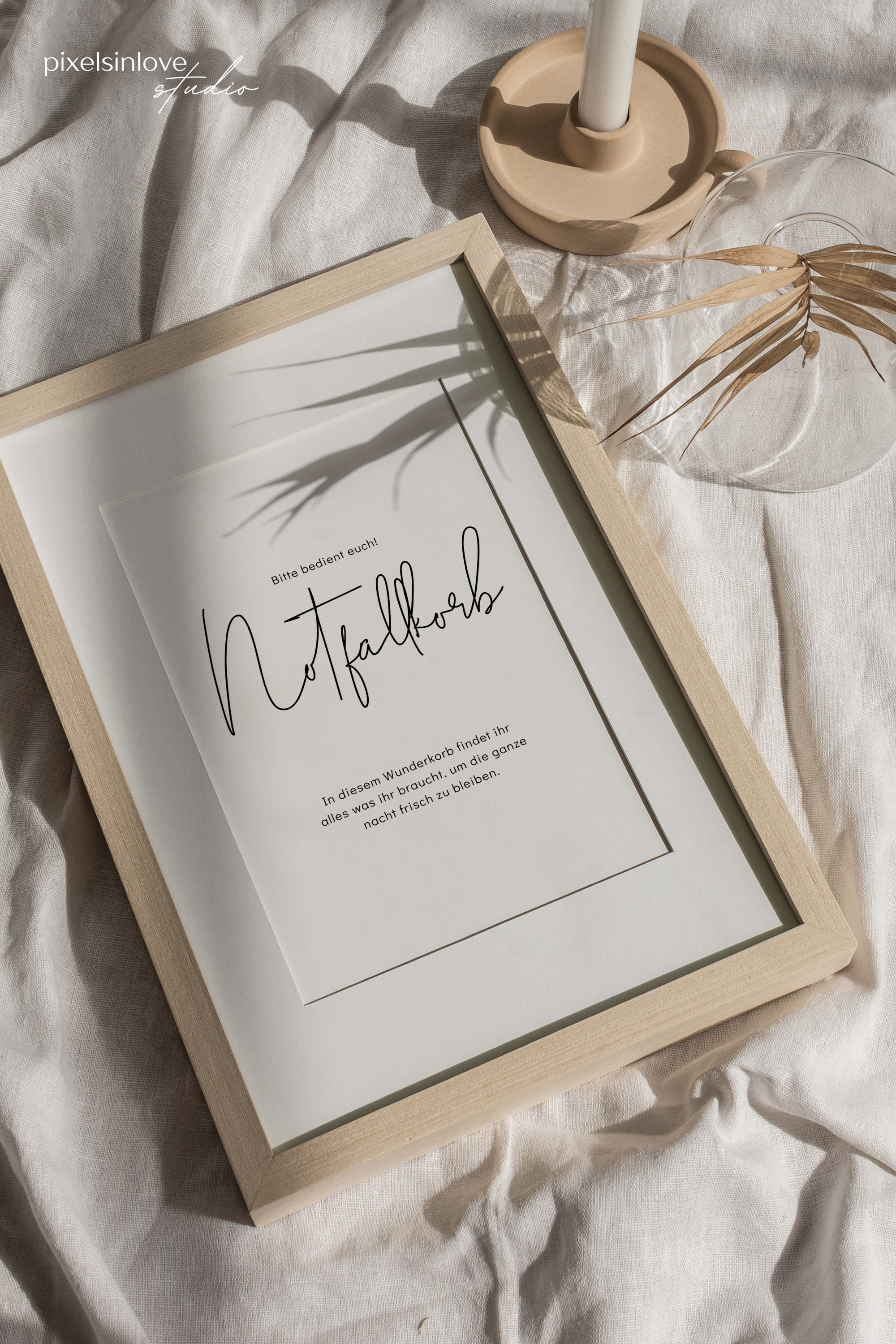 ISA Notfallkörbchen Notfallkorb Hochzeit Schild, Badezimmer Notfallbox ...