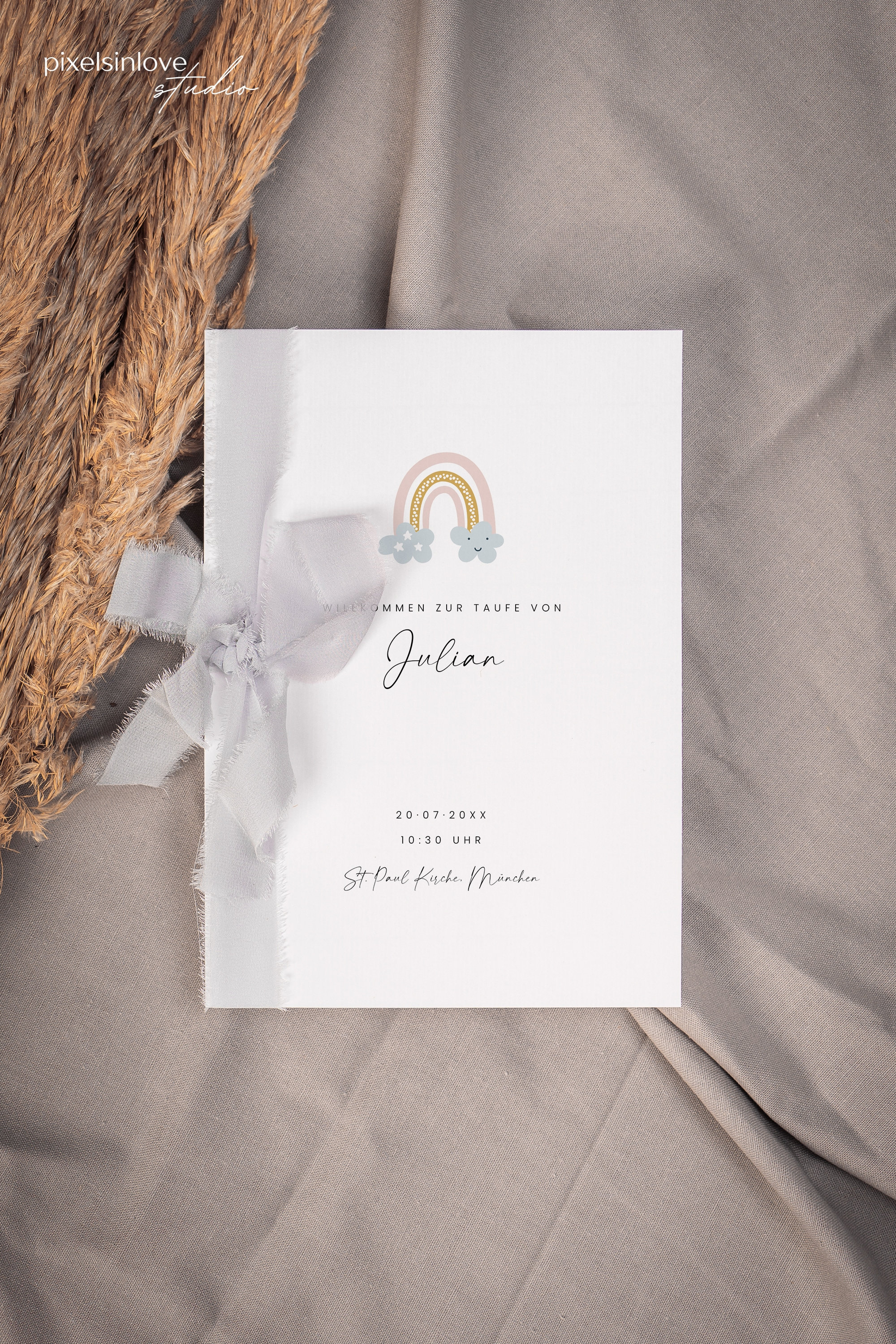 SARABI Baptism Church Booklet, Digital DIY Template, Protestant ...