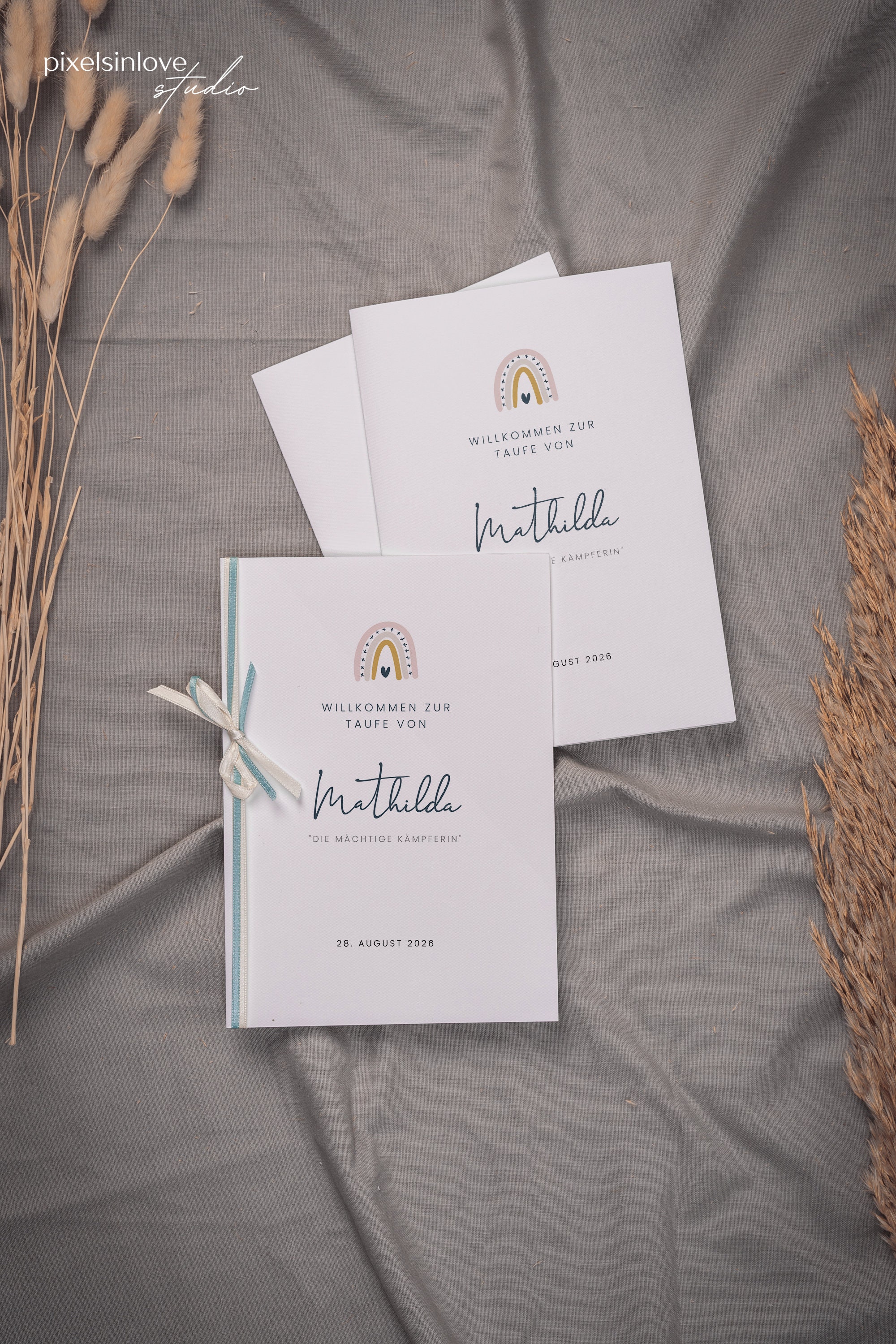 TIMON Baptism Church Booklet, Digital DIY Template, Protestant ...