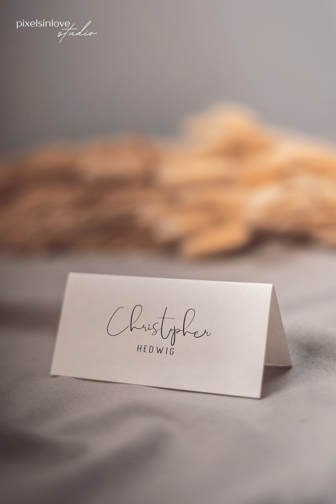 NALA Place Card Name Tag, Digital DIY Template, Flat or Folding Card ...