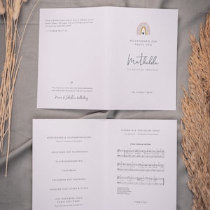 TIMON Taufe Kirchenheft, digitale DIY Vorlage, evangelisch, Ablauf ...