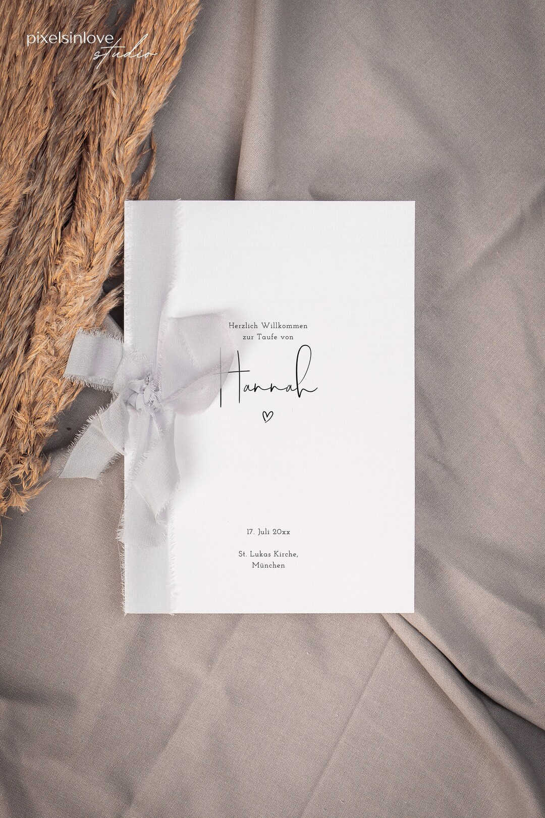 NALA Baptism Church Booklet, Digital DIY Template, Protestant, Catholic ...