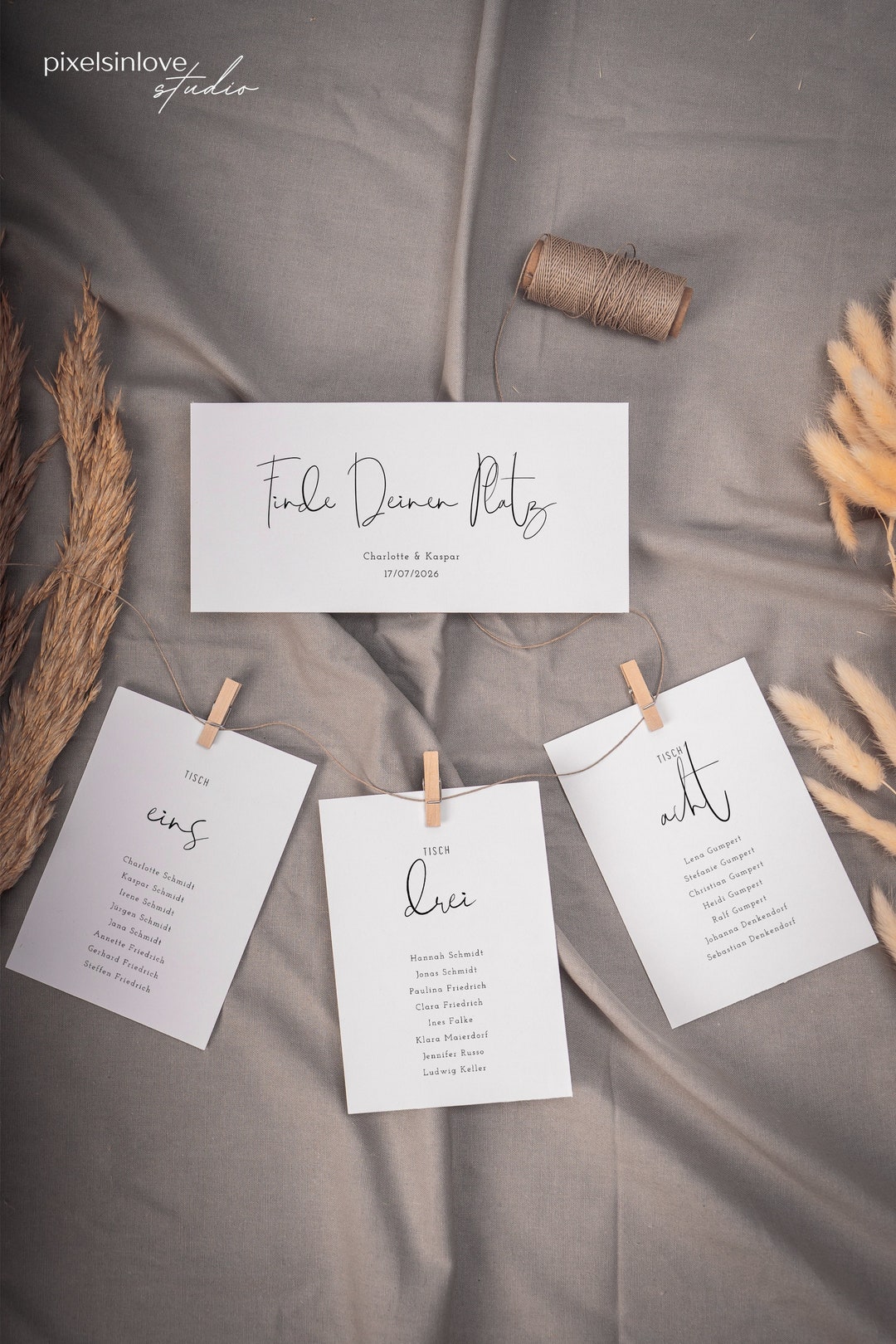 NALA Wedding Seating Charts for Hanging, Seating Plan, Hanging Seating ...