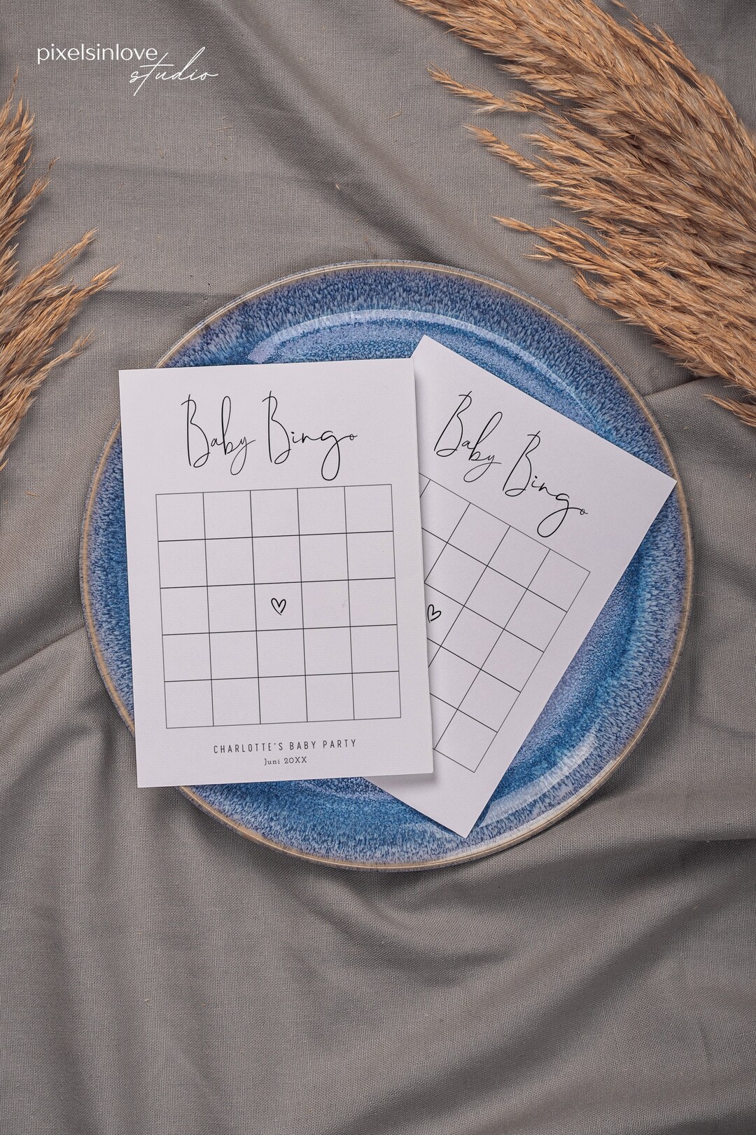 NALA Baby Bingo Game, Digital DIY Template, ABC Cards to Fill Out, A-Z ...