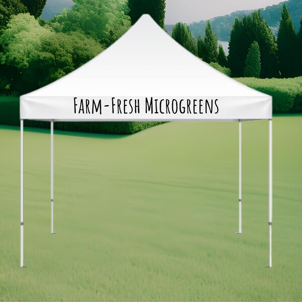 10x10 Canopy Banner - Etsy