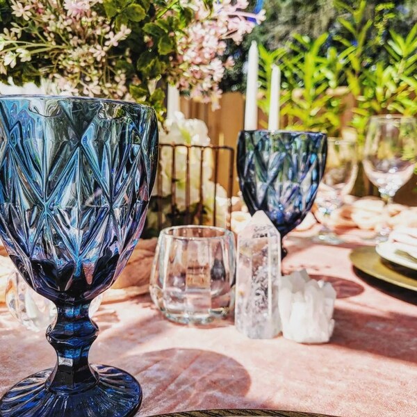 Blue Glassware - Etsy