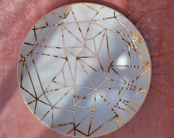 Geometric Plate - Etsy