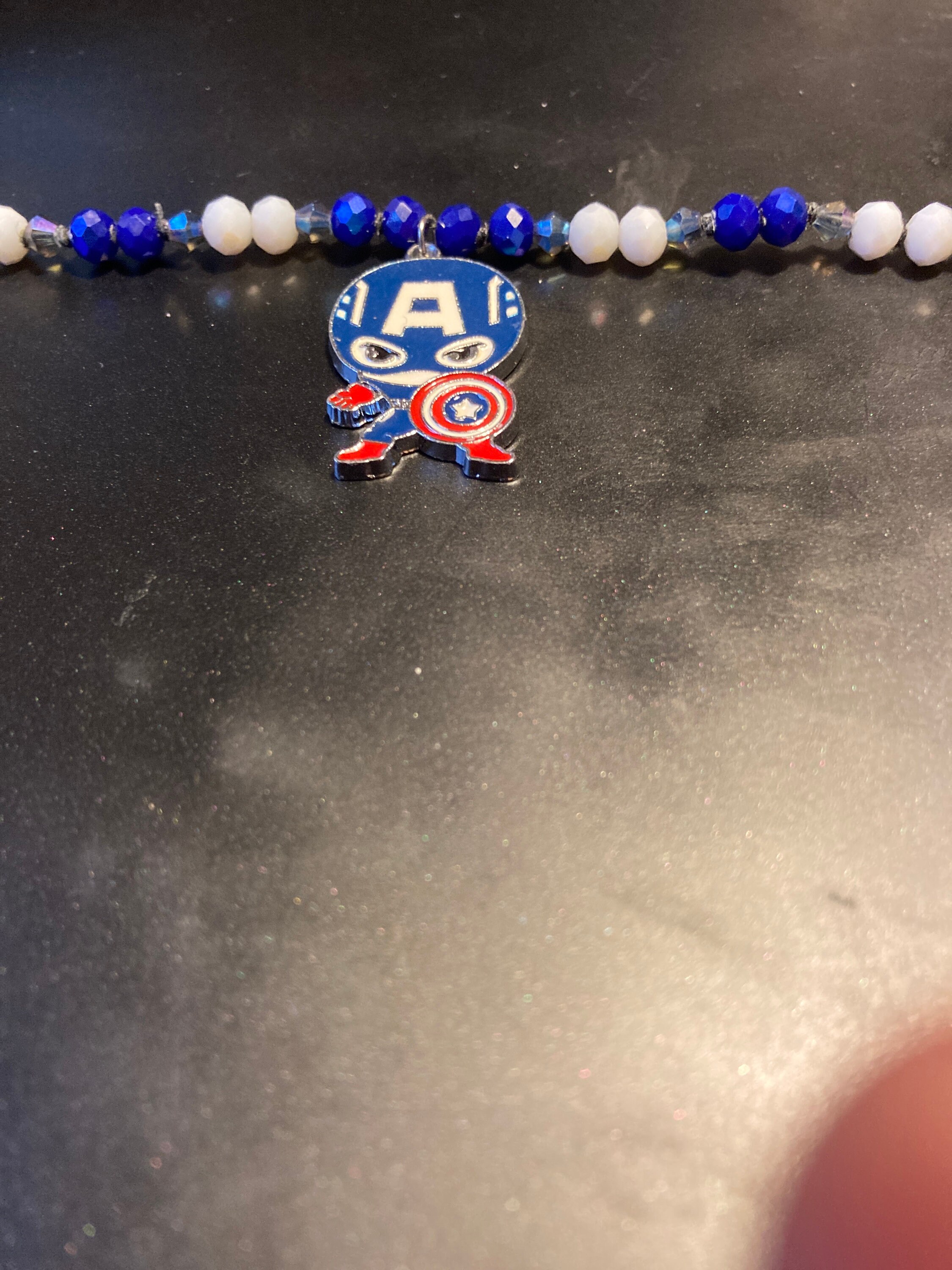Cartoon Chibi Style Captain Superhero Necklace - Etsy