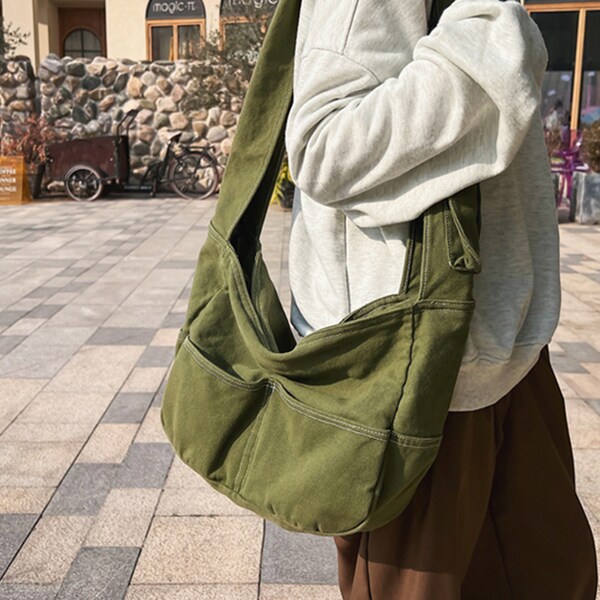 Canvas Crossbody Bag - Etsy