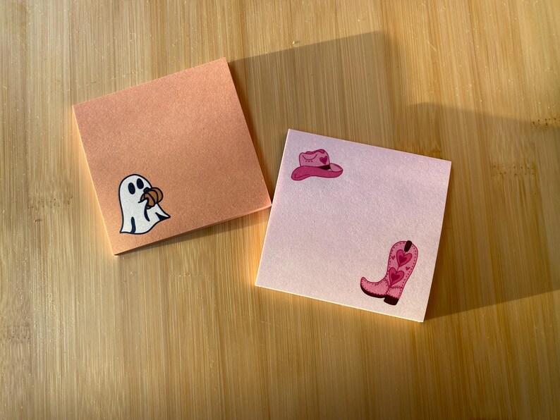 Pink Pony Club Post Its Cowgirl Sticky Notes Cute Western Stationary ...