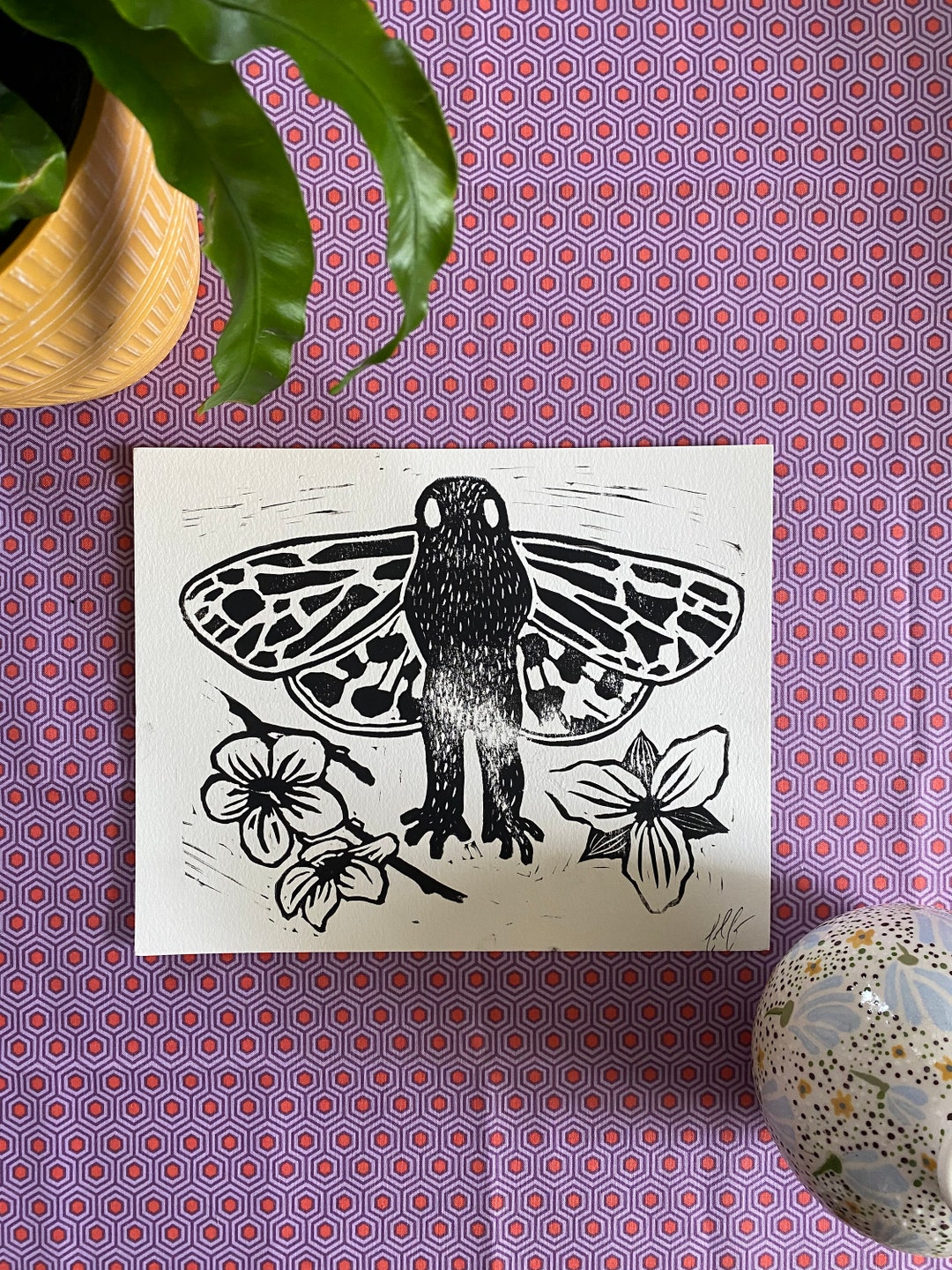 Mothman Print 8x10 | Gifts for Cryptid Lovers | Spooky Wall Art | West ...