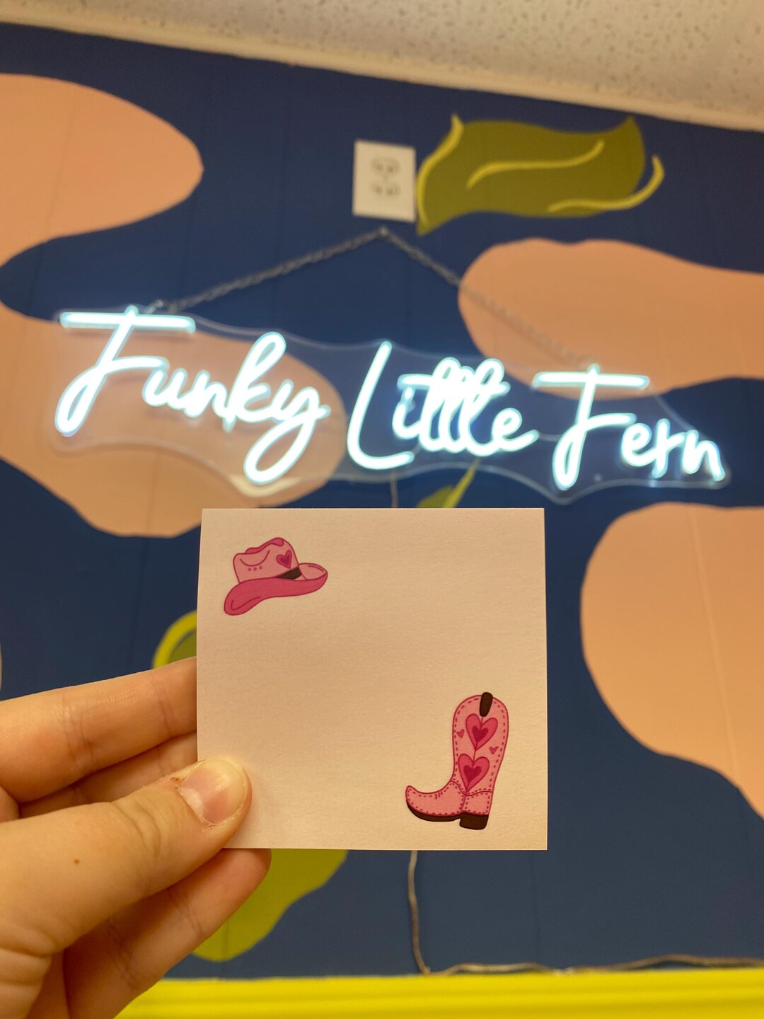 Pink Pony Club Post Its Cowgirl Sticky Notes Cute Western Stationary ...