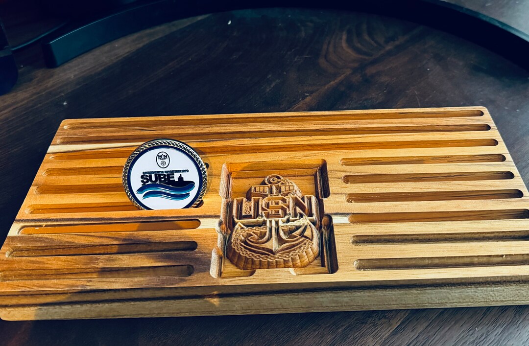 Desktop Challenge Coin Display Rack ***50 Coins**** - Etsy