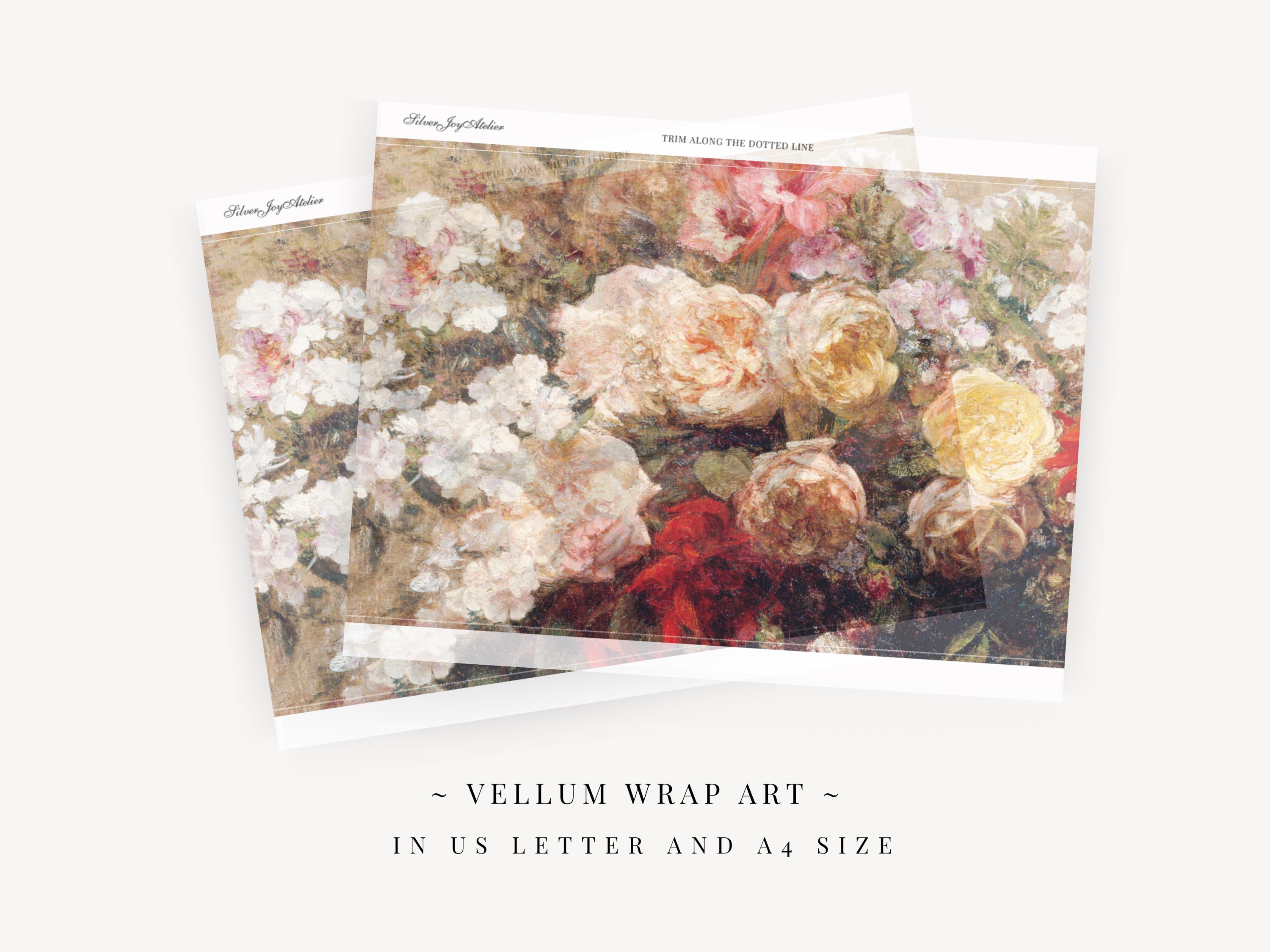 Printable Vellum Wrap for Wedding Invitation Card, Fine Art Vellum ...