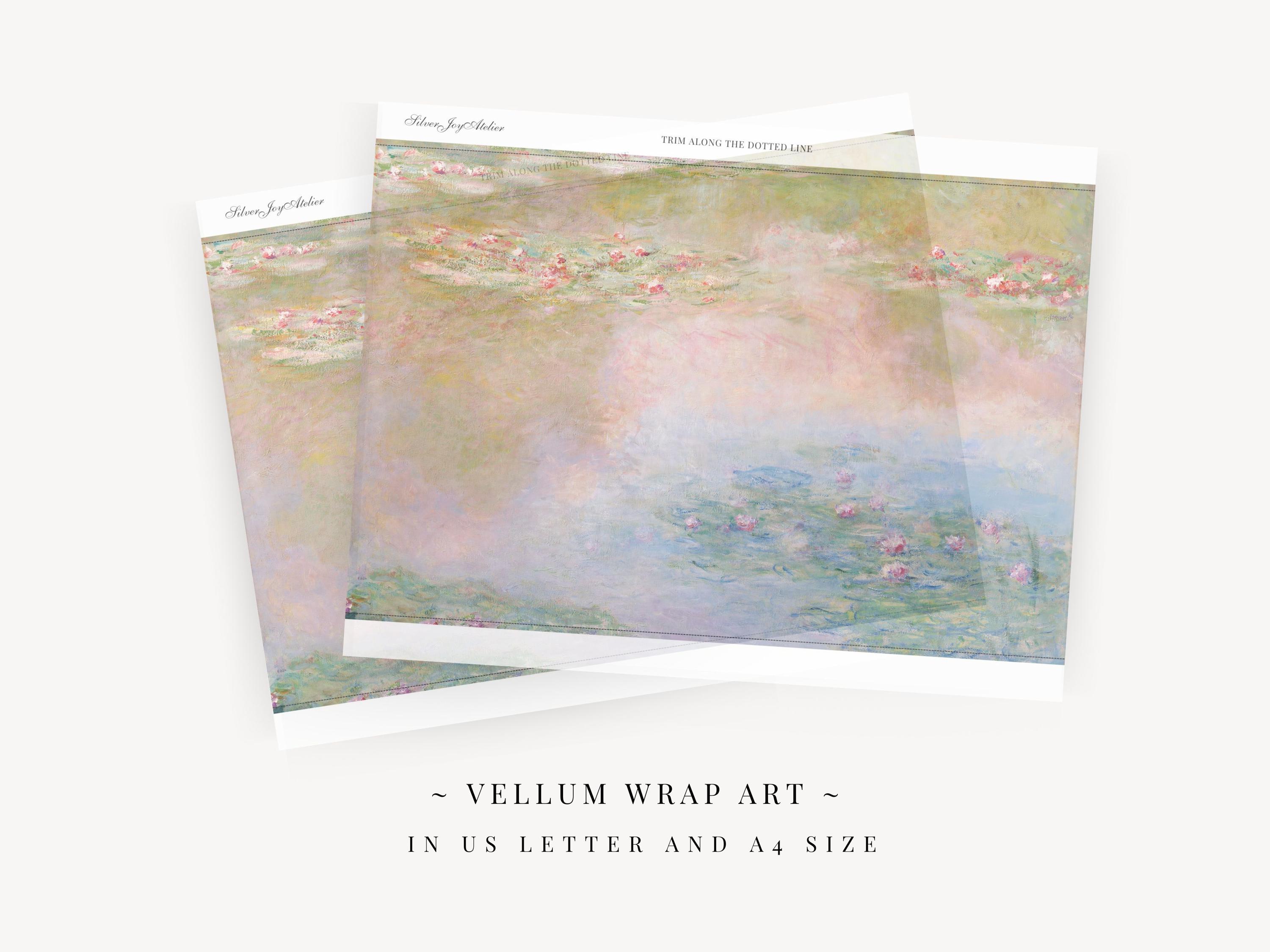 Printable Vellum Wrap for Wedding Invitation Card, Fine Art Vellum ...
