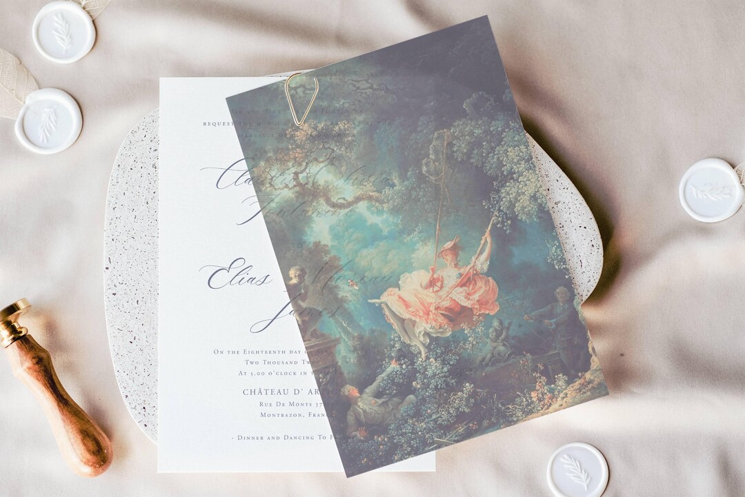 Ready-cut Swing Vellum Overlay, Wedding Invitation Vellum Wrap, Vellum ...