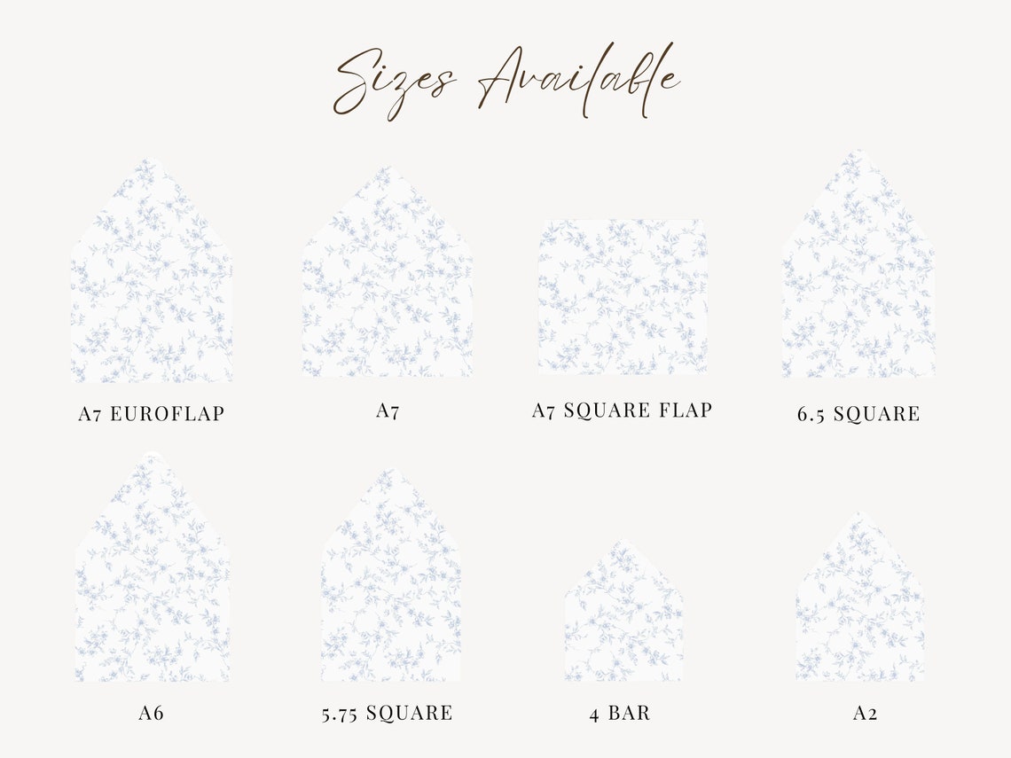 Printable Vellum Wrap and Envelope Liner for Wedding Invitation Card ...