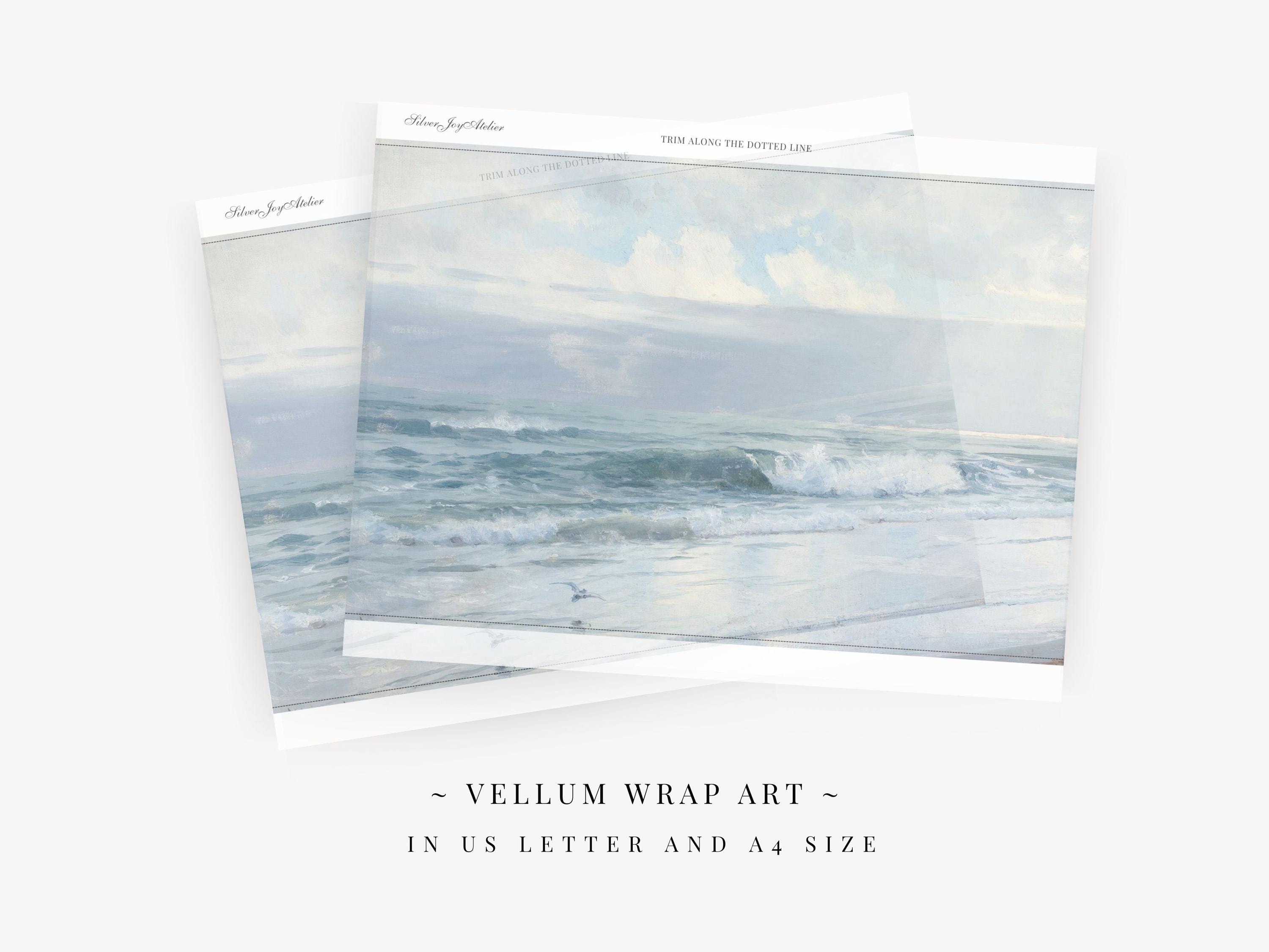 Printable Vellum Wrap for Wedding Invitation Card, Fine Art Vellum ...