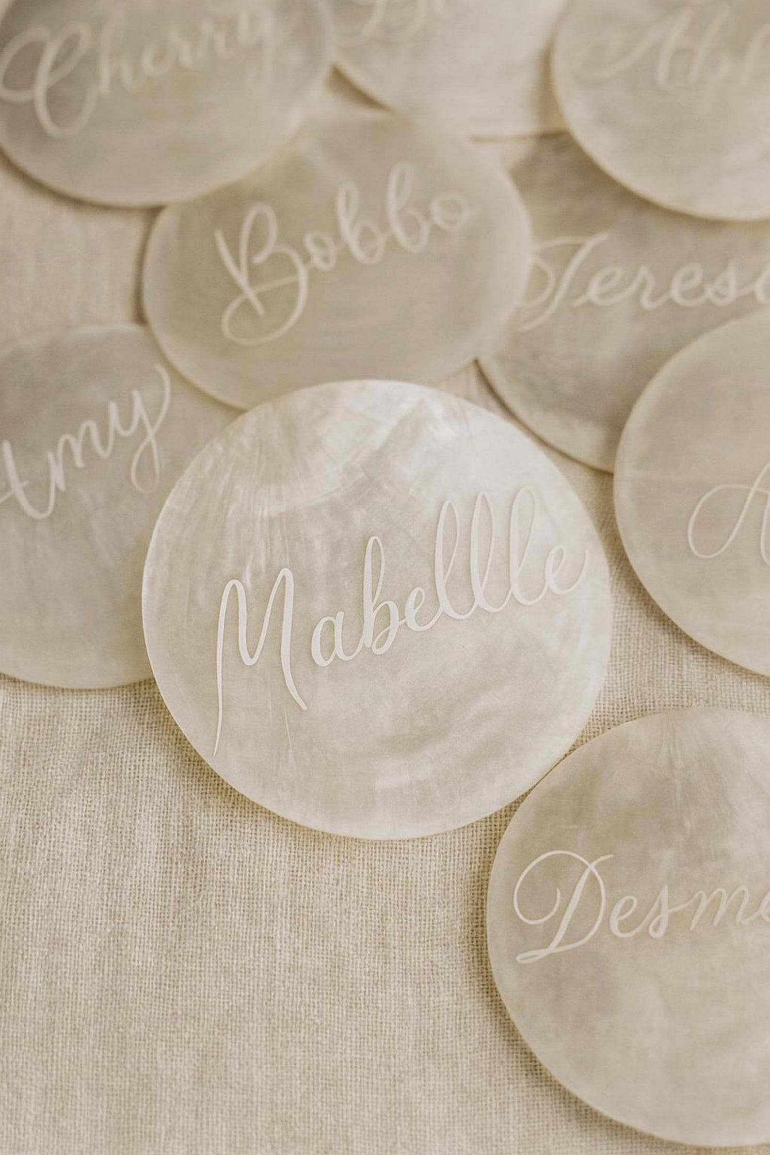 Capiz Shell Place Card, Wedding Place Card, Wedding Decor, Wedding ...
