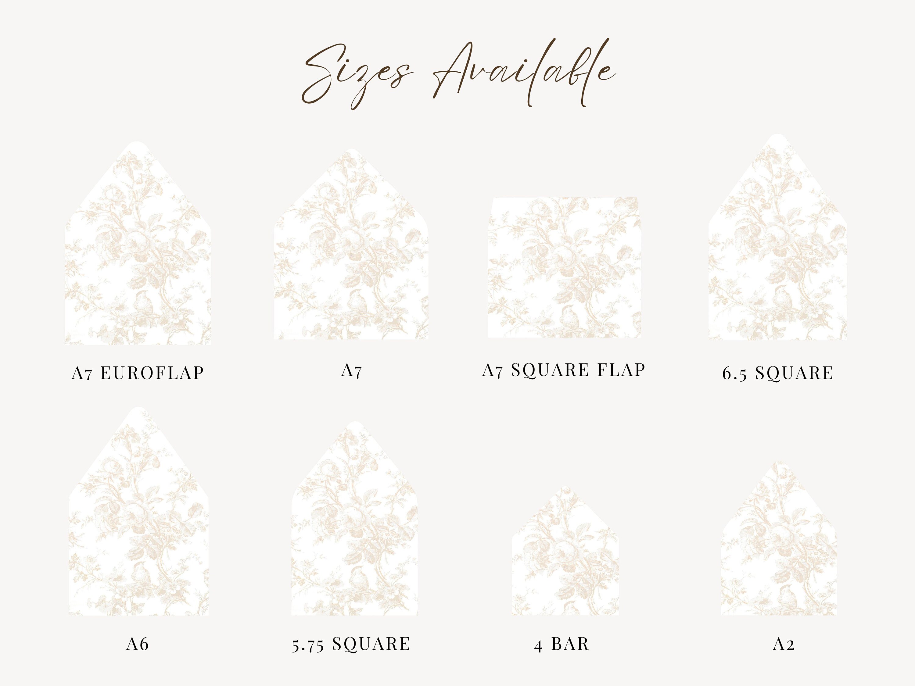 Printable Vellum Wrap and Envelope Liner for Wedding Invitation Card ...