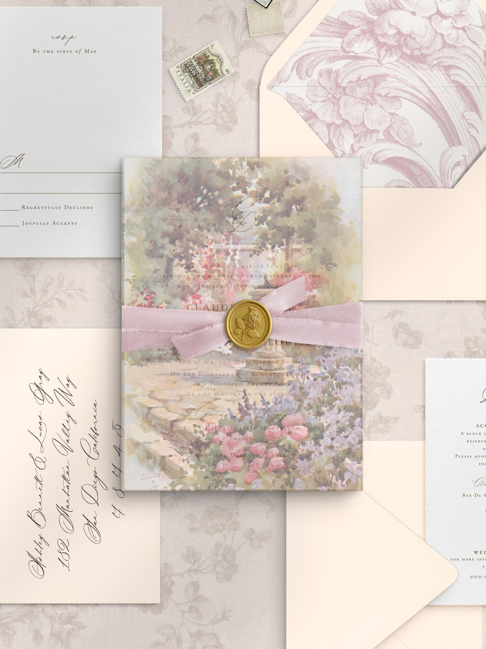 Printable Vellum Overlay for Wedding Invitation Card, Fine Art Vellum ...