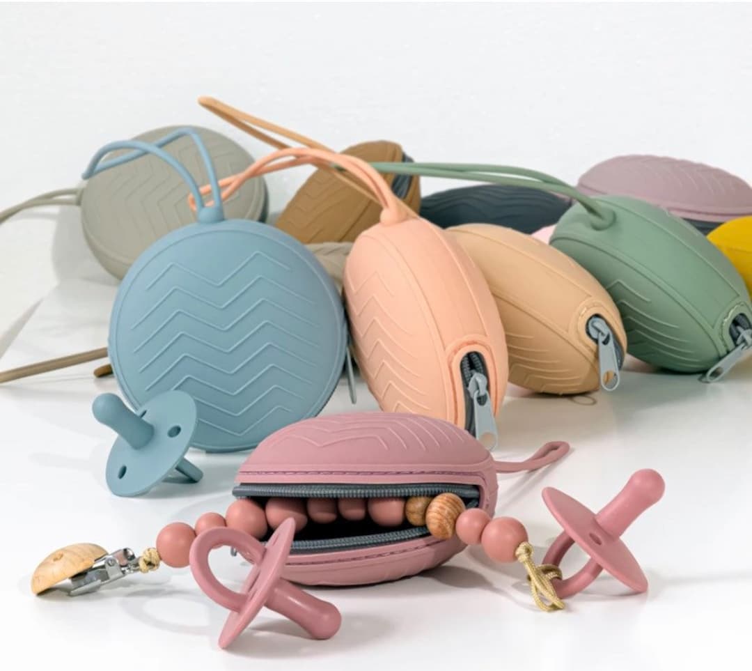 Silicone Baby Pacifier Holder Case Silicone Dummy Holder Silicone Dummy ...