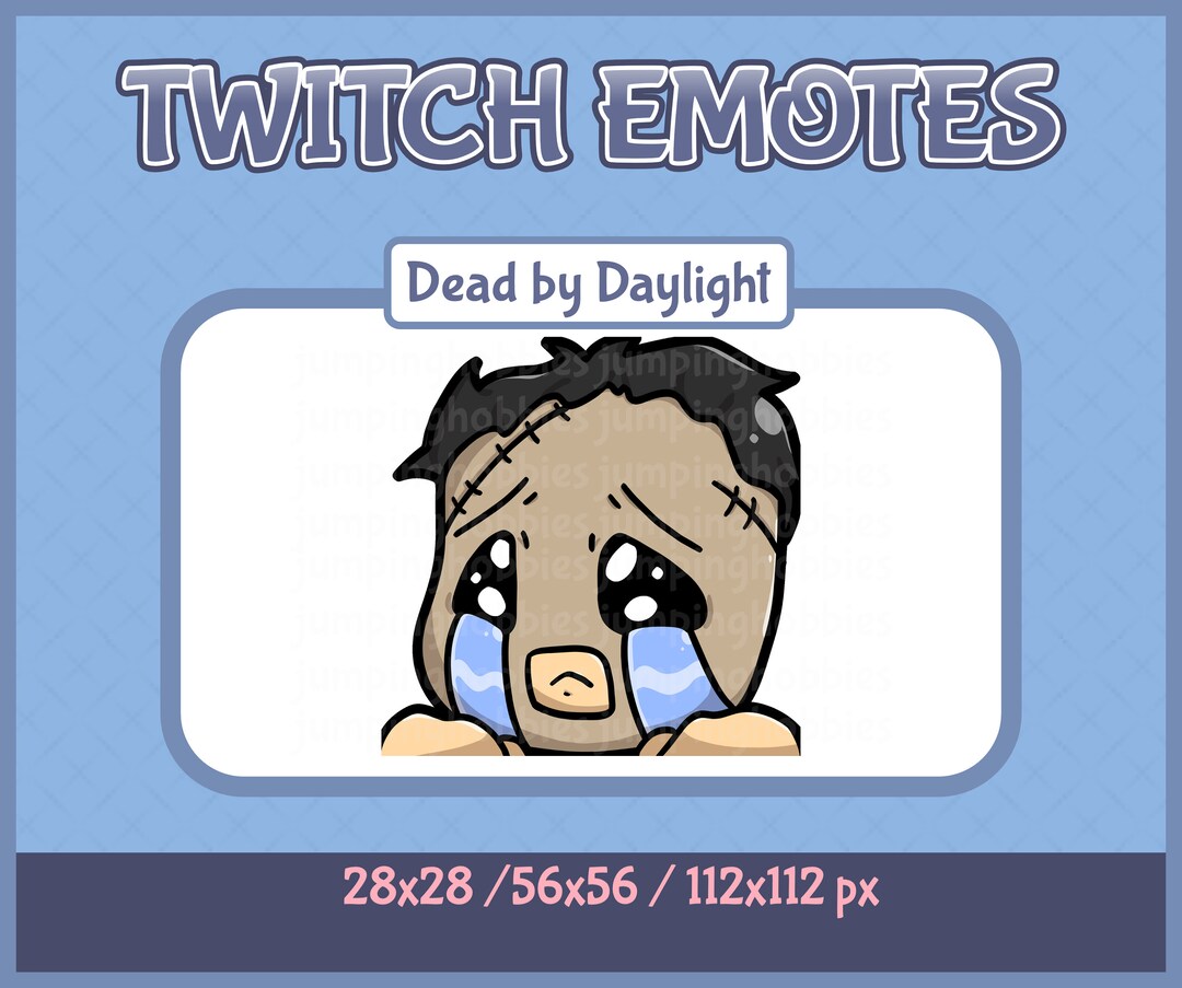 DBD Crying Kawaii Chibi Bubba Emote Twitch or Discord Cute Emote for ...