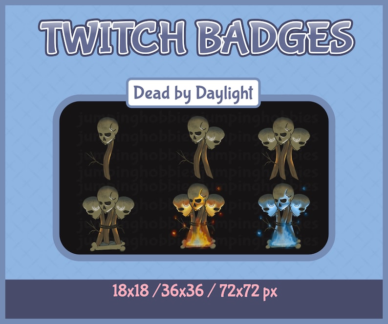 DBD Subscriber Badges | Hex Totem | Twitch Sub/bits Badges | Chat Sub ...