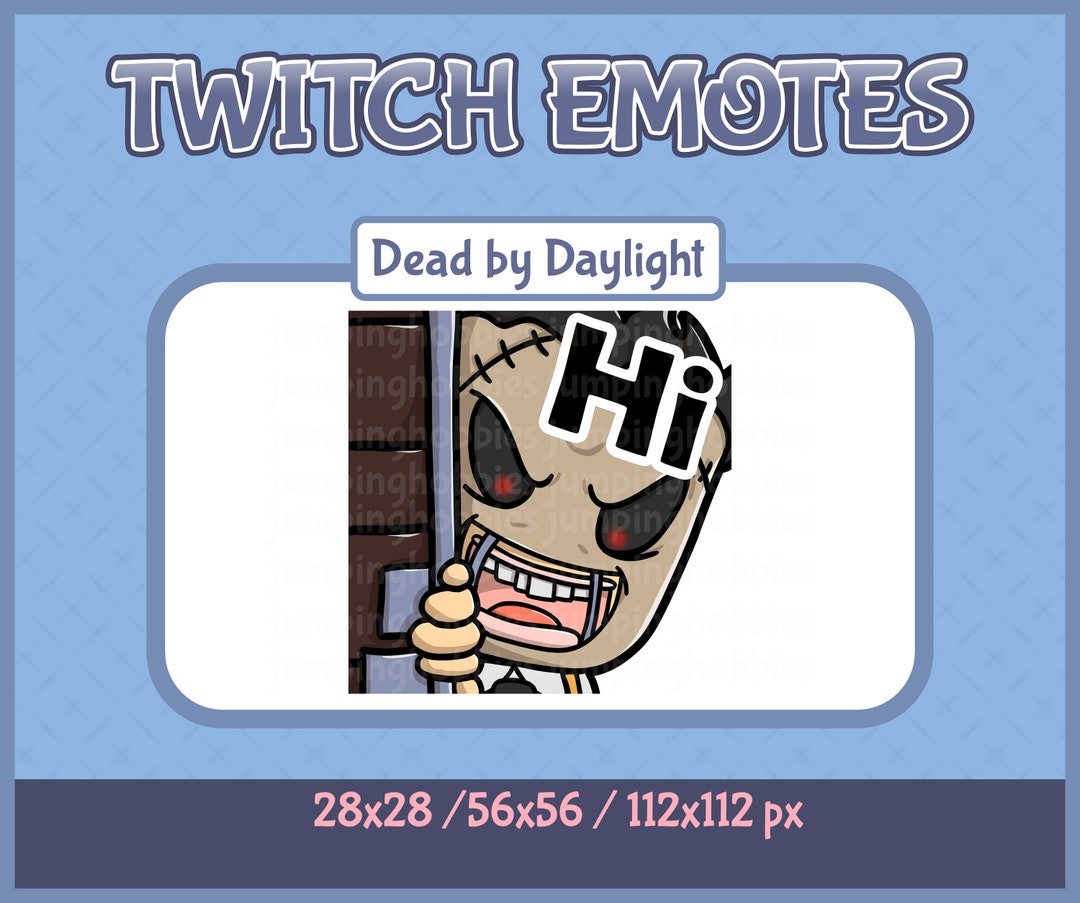 DBD Kawaii Chibi Creepy Bubba Hi Emote for Stream Chat - Etsy