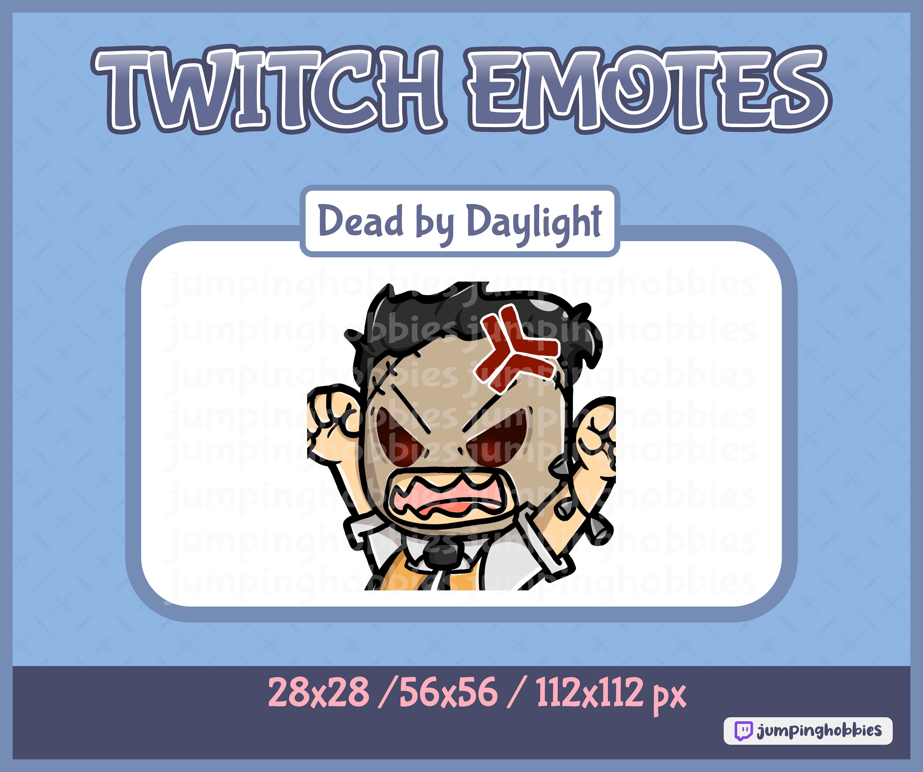 DBD Kawaii Rage/mad Bubba Emote Twitch or Discord Cute | Etsy UK