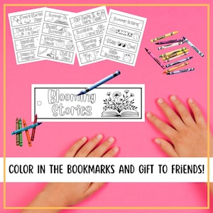 Summer Coloring Bookmarks for Kids: Printable Classroom Activity ...