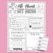 All About Mom Printable: Kids Questionnaire & Coupons (DIY Gift) - Etsy