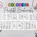 Printable Coloring Bookmarks for Kids – 28 Fun Designs! - Etsy