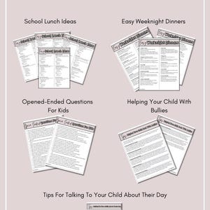Back to School Planner Printable – Kids Daily School Checklist, Kids ...