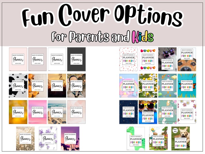 Back to School Planner Printable – Kids Daily School Checklist, Kids ...