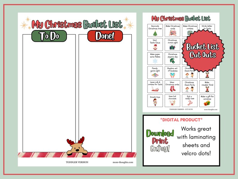 Christmas Wish List & Bucket List Bundle (printable) - Etsy