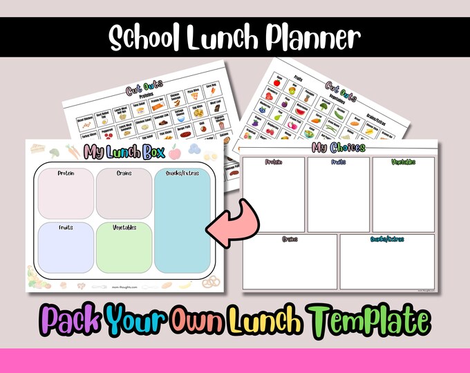 Digital Kids Lunch Ideas - Etsy Canada