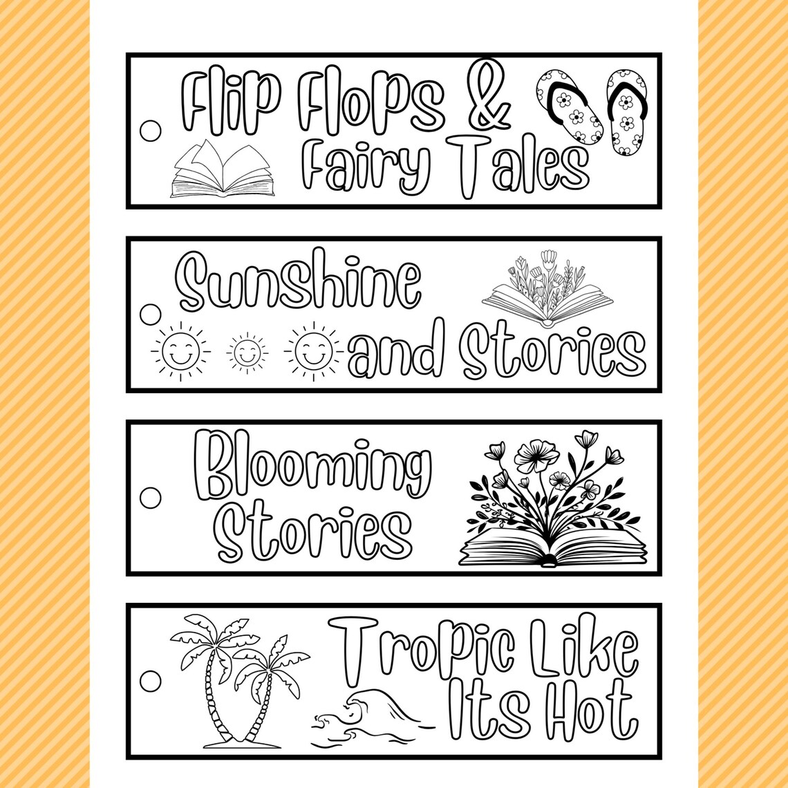 Summer Coloring Bookmarks for Kids: Printable Classroom Activity ...