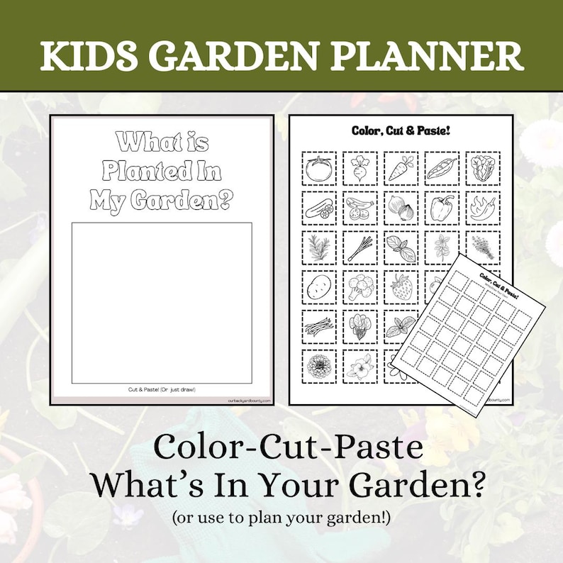 Kids Garden Planner Printable | Gardening Journal for Kids ...