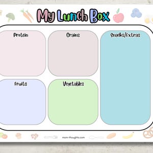 Build Your Own Lunch| Printable School Lunch Organizer for Kids| Pack ...