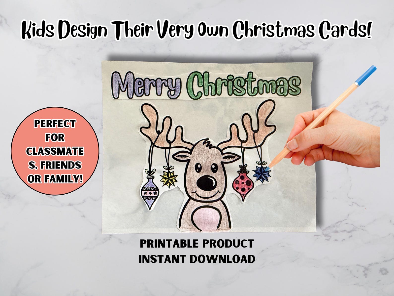 Build Your Own Christmas Cards for Kids, Coloring Christmas Cards ...