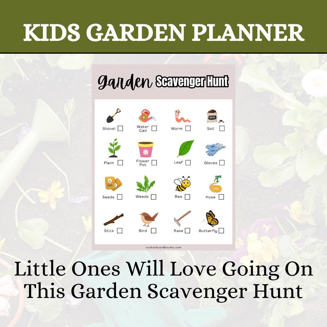 Kids Garden Planner Printable | Gardening Journal for Kids ...
